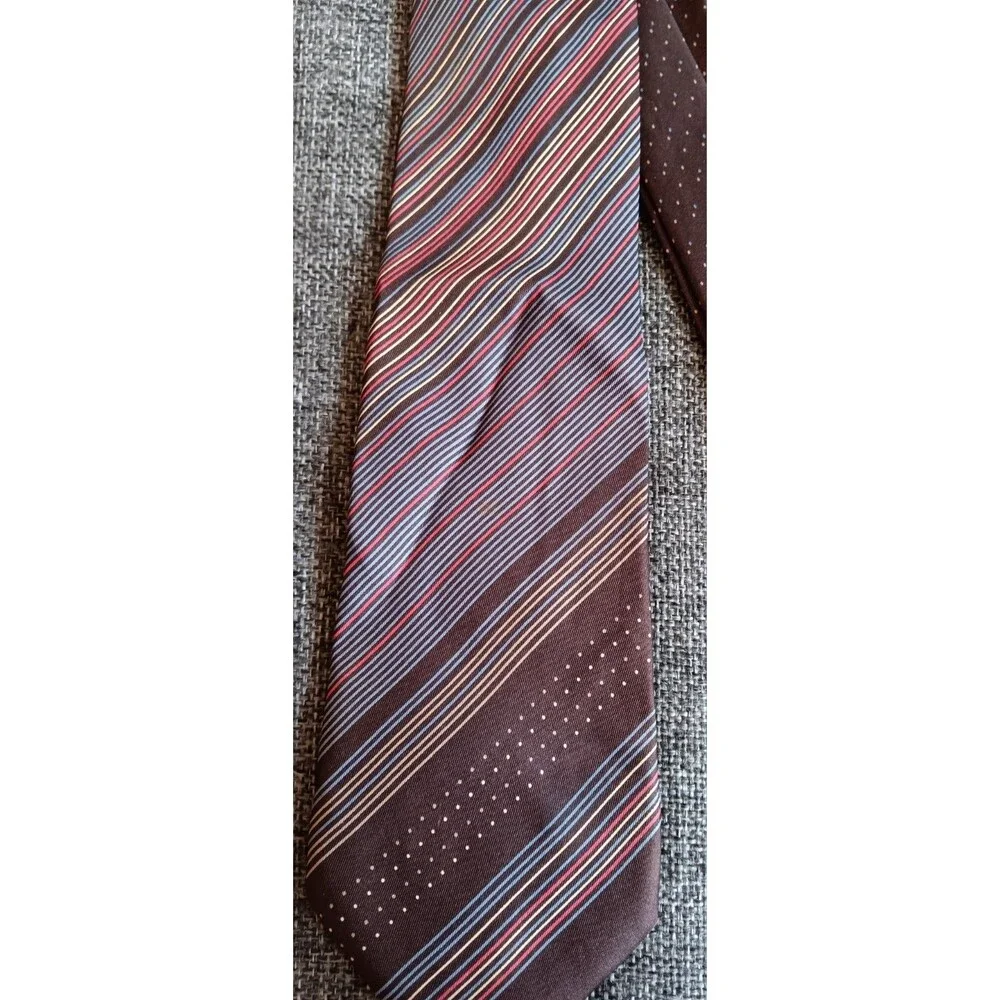 Di Mitri | Accessories | Tie 7s 80s 90s Y2k Mens Di Mitri Brown Blue ...